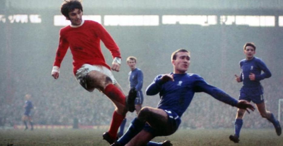 Ron 'The Chopper' Harris crunches George Best as United and Chelsea ...